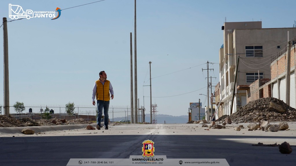 A Través del programa “Pavimentando Juntos” | San Miguel el Alto, Jalisco.